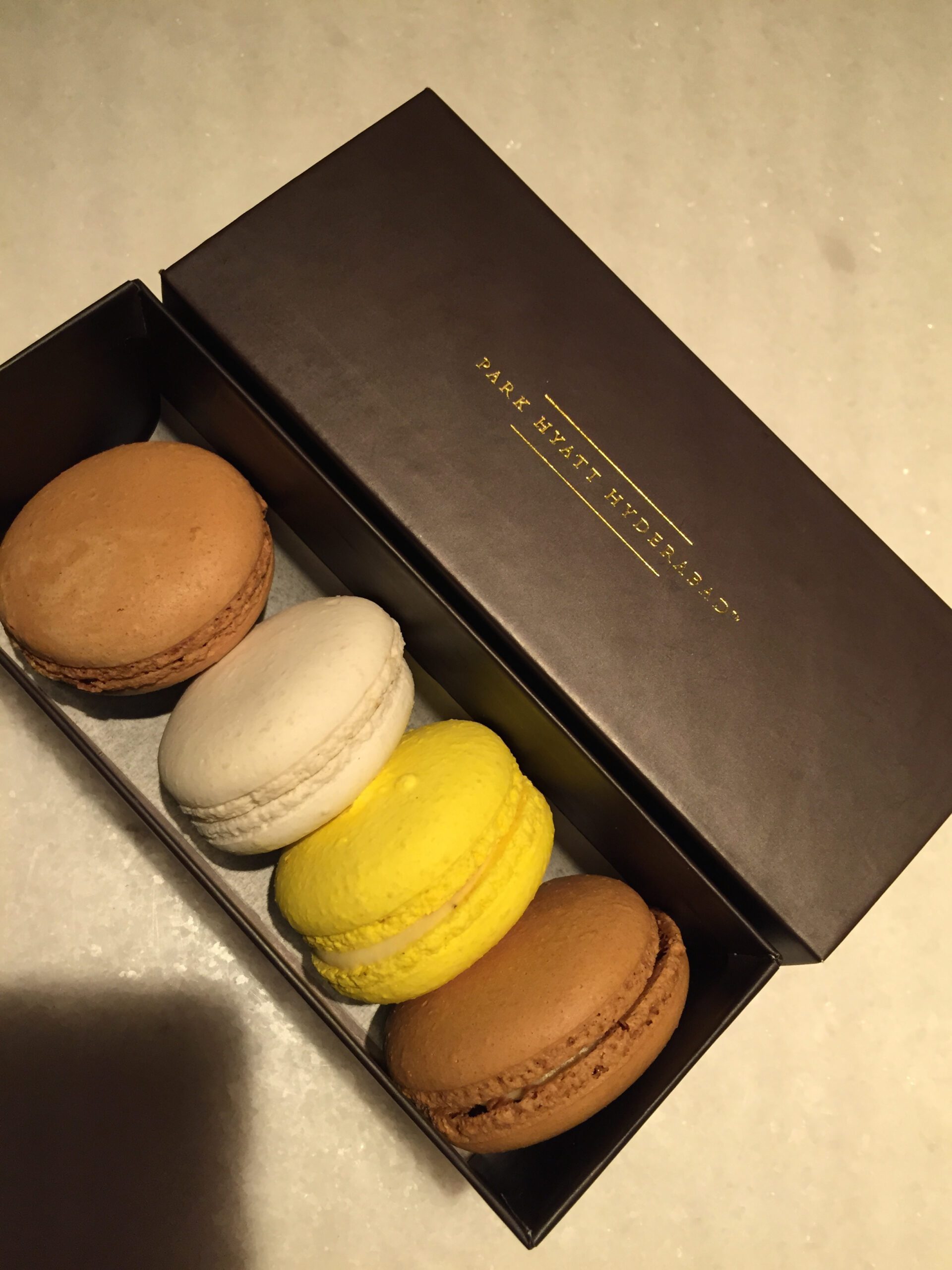 park hyatt hyderabad macarons - Hungry for Points